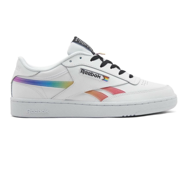 Reebok | Shoes | Reebok Club C Revenge White Rainbow Shoes Sizes 85 9 ...